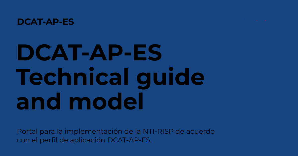 Dcat Ap Es Technical Guide And Model Dcat Ap Es